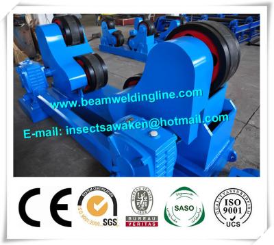 China Blue Conventional Welding Rotator , Self Aligned Welding Turning Rolls for sale