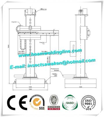 China Pipe Turning Roller Welding Manipulator , Welding Column Boom Manipulator for sale