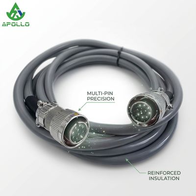 APOLLO 130245 power cord connector for W2200CR asphalt paver console