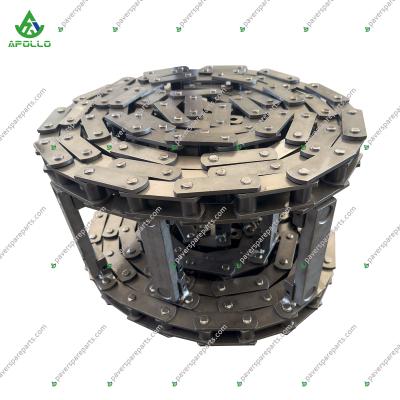 China APOLLO Industrial Paver Conveyor Chain Abrasion Resistant Smooth Operation Asphalt Paver Chain for sale