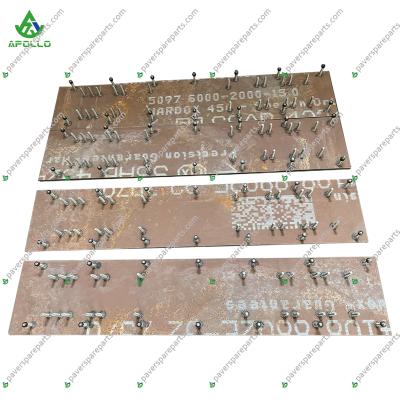 China Corrosion Resistant Asphalt Paver Screed Plates AB500-2TV Asphalt Paver Parts 2051692 for sale