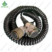 China APOLLO 1M Cable For Asphalt Paver CAT-AP655F 11-pin Socket - 10-pin Screw Socket for sale