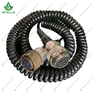 China APOLLO 1M Cable For Asphalt Paver CAT-AP655F 11-pin Socket - 10-pin Screw Socket for sale