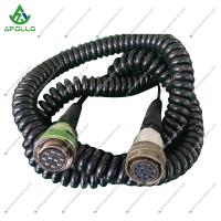 China APOLLO 1M Cable For Asphalt Paver CAT-AP655F 11-pin Socket - 10-pin Screw Socket for sale