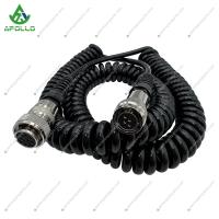 China APOLLO Asphalt Paver Cable For Digital Controller 04-02-02560 VOE 12808147 12-pin Socket - 10-pin Screw for sale