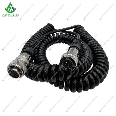 China APOLLO Asphalt Paver Cable For Digital Controller 04-02-02560 VOE 12808147 12-pin Socket - 10-pin Screw for sale