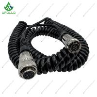 China APOLLO  VOE12808147 Power Data Cable Asphalt Paver Digital Control Handle 04-02-02560 Connecting Wire 12-Pin Socket - 10 Pin Screw Paver Cable For ABG/BOMAG/DYNAPAC PAVER Machine for sale