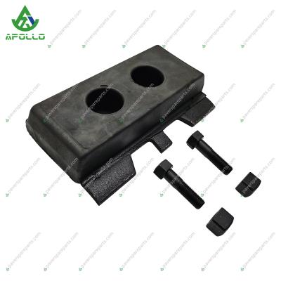 China APOLLO Paver Parts Track Shoes  BOMAG PAVER 309950077 RUBBER PADS for BF300C/BF223/BF225 BOMAG PAVER Machine for sale