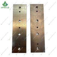 China APOLLO Brass Slider 89540237 - Brass Material Wear Component with 4-Hole Mounting for Low-Friction Bearing in Asphalt Pavers for sale