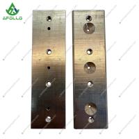 China APOLLO 89540237 High-Grade Brass Slider with Four-Hole Mounting for Enhanced Wear Resistance in Paving Machines for sale