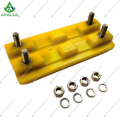 China APOLLO Polyurethane Track Pad for W1900 Road Milling Machine - Durable and Reusable Track Shoe for sale
