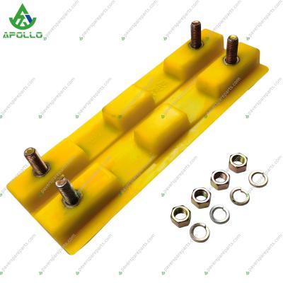 China APOLLO 300MM Wear-Resistant Polyurethane Track Pad for W2000 W205 Milling Machines for sale