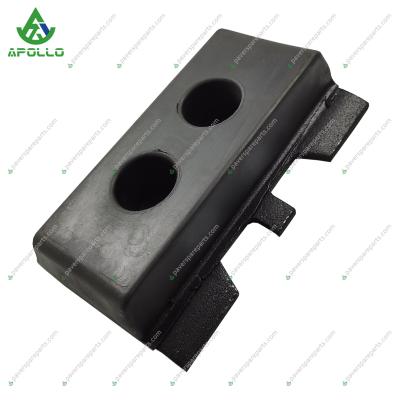 China Apollo 205mm Wear Resistant Shock Absorbing Rubber Track Pad for F1200CS Asphalt Paver for sale