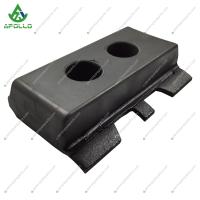 China Apollo BF225C Track Pad Rubber 309950077 Track Shoe Integrated Track Pad with Steel Plate Inside Asphalt Paver Wear Parts for sale