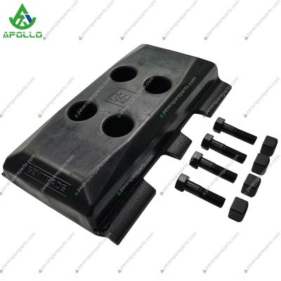 China Wear-resistant S1800 S1900 Track Pad 2372467 2028019 Track Shoe 300mm Rubber Track Pad ForAsphalt Paver for sale