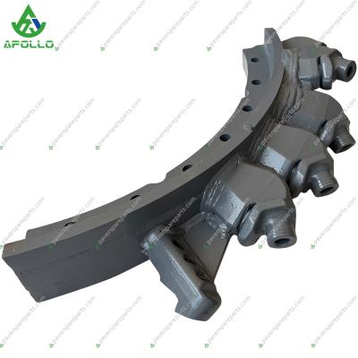 China APOLLO Right Quarter Milling Drum Section 2158170 with 11-D22 Tool Holder WR240i Milling Drum Segment for Road Milling Machine for sale