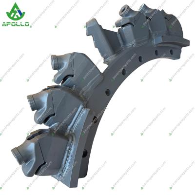 China APOLLO WR2500S Milling Drum Segment 160913 Milling Drum AP3/20 Milling Holder Quarter-Segment for sale