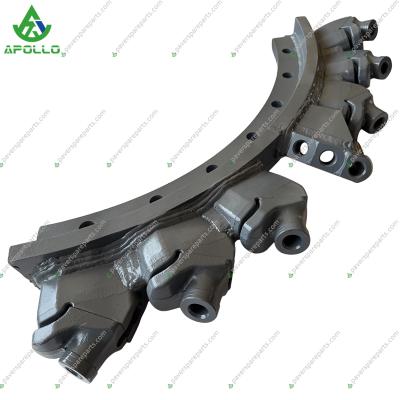 China APOLLO WR2500S 162378 Milling Drum Segment RH with AP03-D20 Tool Holders Quarter Milling Drum Segment Cold Planer Parts for sale