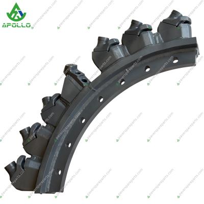 China APOLLO Milling Drum Segment 162378 Quarter Segment For WR2500S Cold Recycling Milling Machine for sale