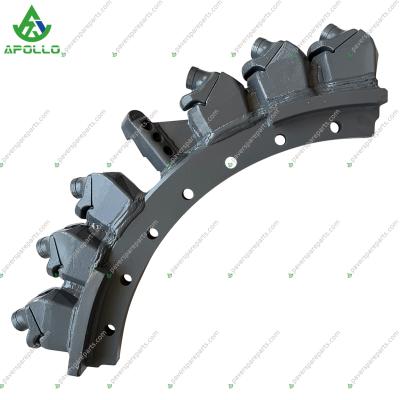China APOLLO 162378 Milling Drum Segment Quarter Segment For WR2500S Cold Recycling Milling Machine for sale