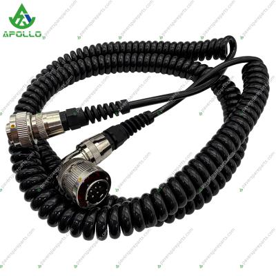 China APOLLO 360-6702 Ultrasonic Sensor Cable 1.5M Harness Spiral Cable for AF655F Asphalt Paver for sale