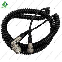 China APOLLO Asphalt Paver AF655F Cable 360-6702  Electrical Wire 1.5M Spiral Cable to Connect Ultrasonic Sensor for sale