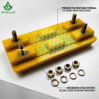 China APOLLO 2411111 Yellow Polyurethane Track Pad 260mm Track Shoe for W1900 W195 Milling Machines for sale