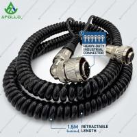 China APOLLO 360-6702 Spiral Cable 1.5M AF655F Ultrasonic Level Meter Connection Asphalt Paver Parts for sale