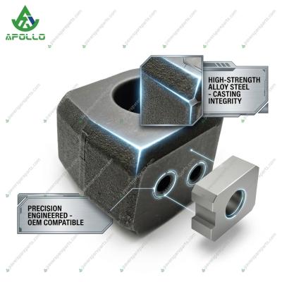 China APOLLO 241-4559 263-7082 Road Milling Teeth Holder Good Quality Tool Holder Base Holder for sale