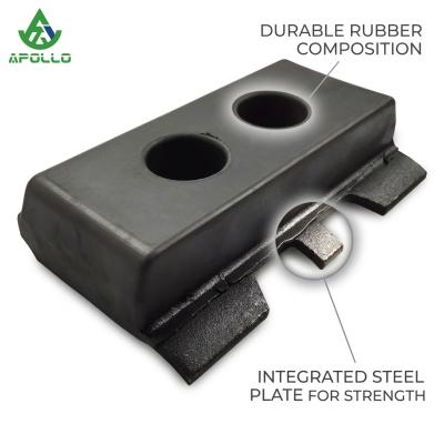 China Apollo BF225C 309950077 Durable Rubber Track Pad Long Service Life Asphalt Paver Track Shoe for sale