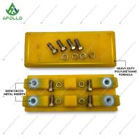 China APOLLO Poly Track Pad Screw Holes 2411112 Track Shoe Poly Track Pads for Road Milling Machines for sale