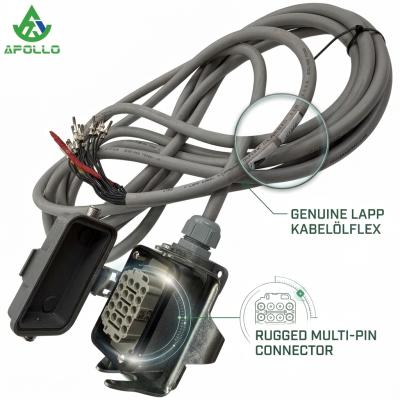 China APOLLO 2480135 Screed Connecting Cable Plug Harness Assembly for S1800-3i Asphalt Paver Spare Parts for sale