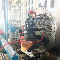 China IDPA38 Heat Exchanger Tube Facing Machine - 14-40mm Cutting Range, 1.34 HP Pneumatic Tool for sale