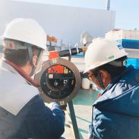 China FE12 OD-Mounted Flange Facer 0-12 Inch Range with 1.34 HP Motor for Petrochemical Applications for sale