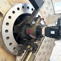 China FI40 Flange Facer 6-40 Inch ID Mount Portable Flange Facing Machine Pneumatic Electric for sale