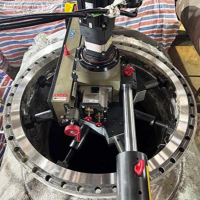 China FI60 Flange Facer 12.6-59 Inch ID Mounted Portable Flange Refacing Tool Pneumatic Electric for sale