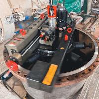 China FI80 Portable Flange Facer 26-80 Inch On Site Gasket Repair Tool Pneumatic Electric for sale