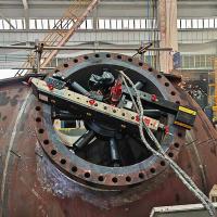 China FI80 Portable Flange Facer 26-80 Inch On Site Gasket Repair Tool Pneumatic Electric for sale