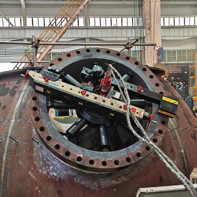 China FI80 Portable Flange Facer 26-80 Inch On Site Gasket Repair Tool Pneumatic Electric for sale