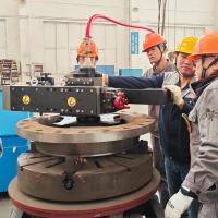 China FI40 Pneumatic Flange Facer 40 Inch ID Mounted Portable On-Site Facing Machine 2.2 HP for sale