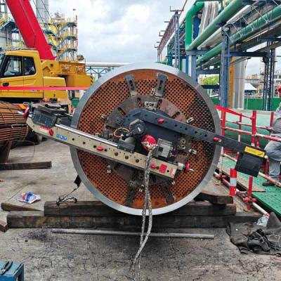 China FI80E On-Site Flange Facing Machine 80 Inch ID Mounting 220V Electric for sale