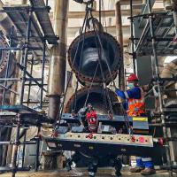 China FI80E On-Site Flange Facing Machine 80 Inch ID Mounting 220V Electric for sale