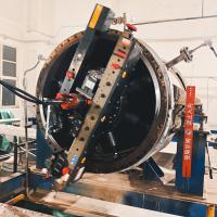 China FI80E On-Site Flange Facing Machine 80 Inch ID Mounting 220V Electric for sale