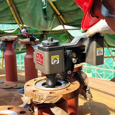 China FI14M Manual Flange Facing Machine 1.07-14 Inch Range 9.0kg Portable Tool for On-Site Flange Repair for sale