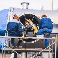 China Internally Mounted Flange Facing Tool 59 Inch Flange Resurfacing Machine 3.0 kW for Industrial On-Site Repair for sale
