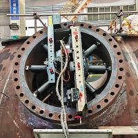 China High Performance 26-80 Inches Flange Facing Machine with Dual Drive Options for Precision Resurfacing for sale