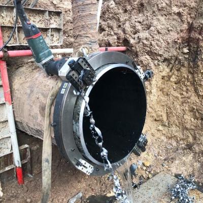 China OD1066 Pipe Cutting and Beveling Machine 36-42 Inch Portable Cold Cutting System with 10 HP Hydraulic Drive for sale