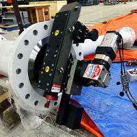 China FI26 Internally Mounted Portable Flange Facer 120-700 mm Pneumatic or Electric Servo Drive for sale
