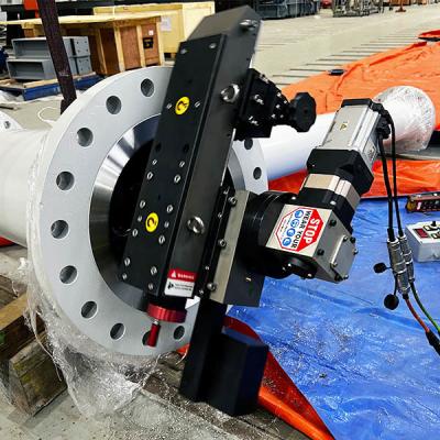 China FI26 Internally Mounted Portable Flange Facer 120-700 mm Pneumatic or Electric Servo Drive for sale