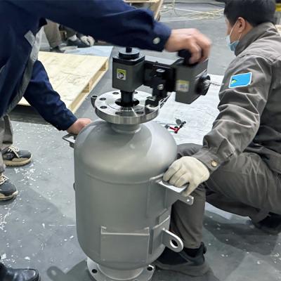 China 14 Inch Manual Flange Facer ID Mounted Portable Flange Resurfacing Tool 9 kg for sale